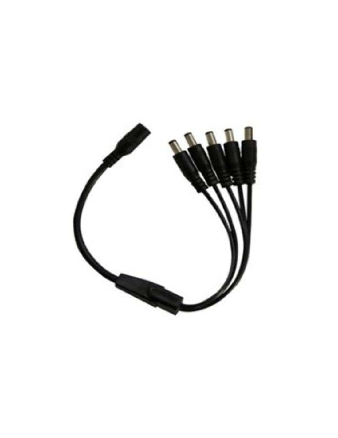 Pieuvre d'alimentation 1 x Jack femelle 12 volts vers 5 x Jack male 12 ...